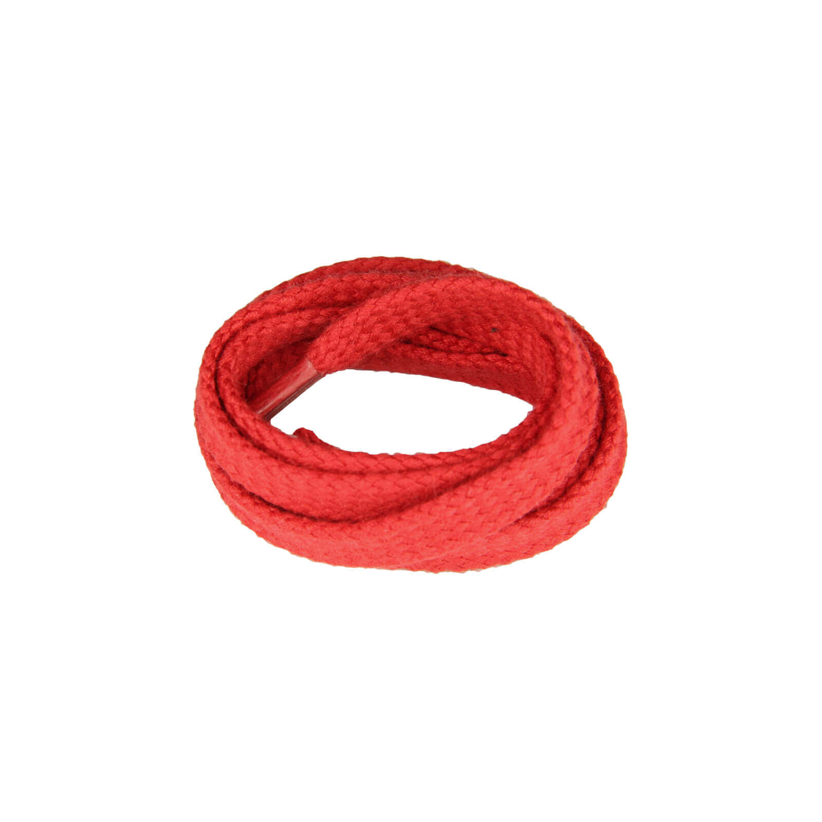 Flat Red Shoe Laces in 100% Cotton