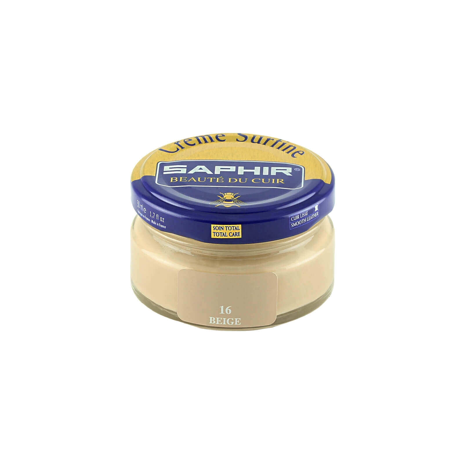Beige Saphir Superfine Shoe Cream for Leather Shoes