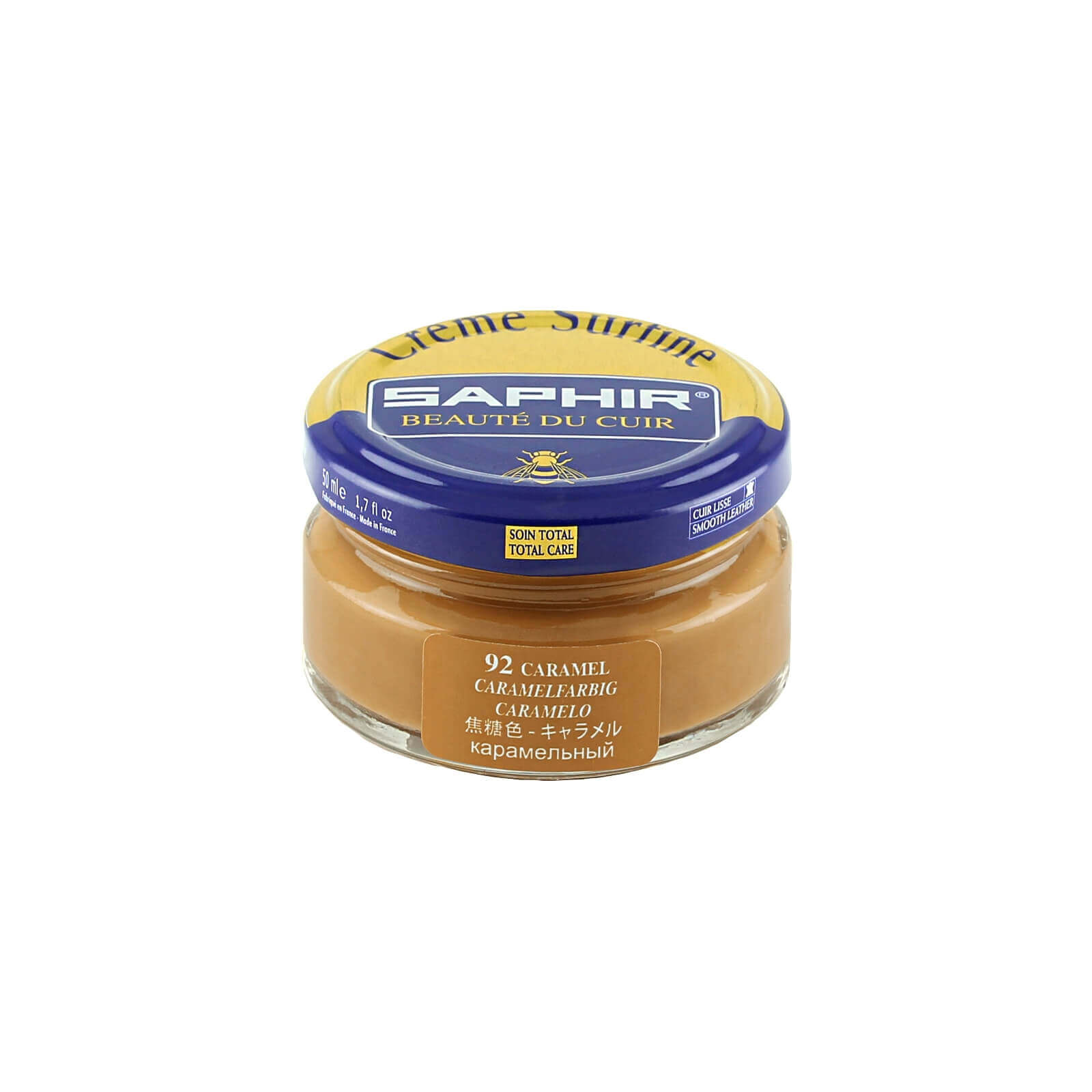 Saphir Superfine Shoe Cream for Caramel Leather Shoes