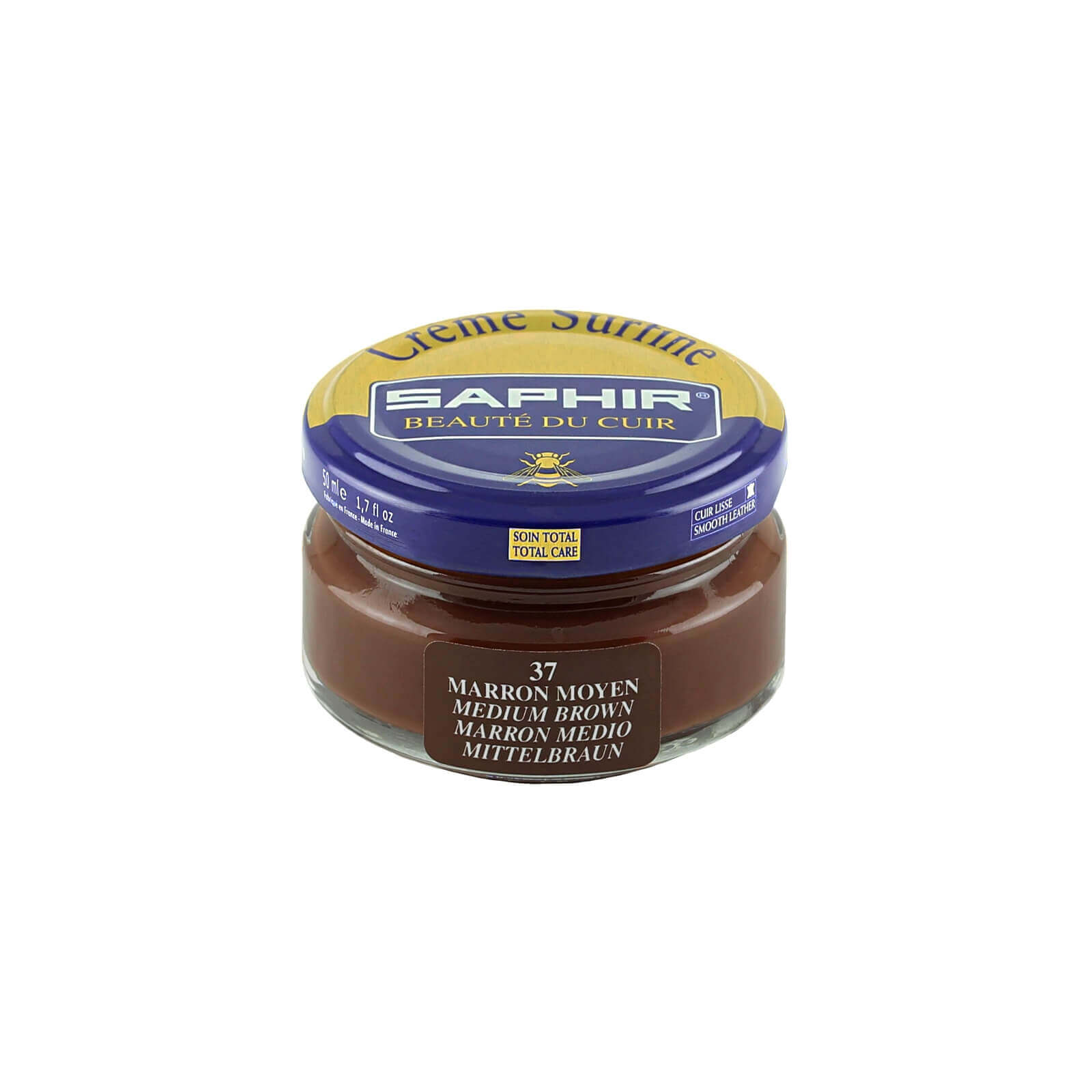 Saphir Superfine Shoe Cream for Medium Brown Leather Shoes