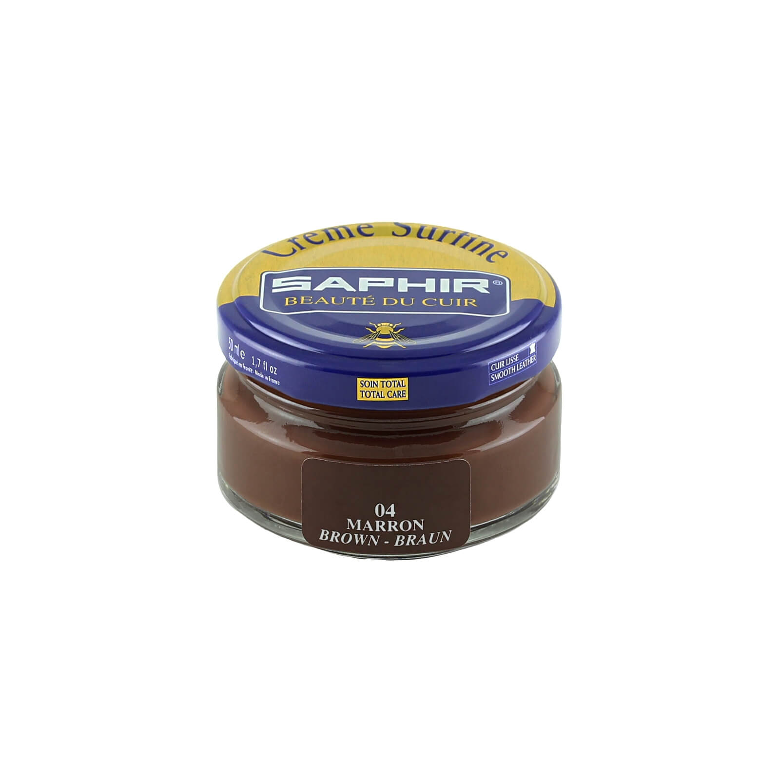 Saphir Superfine Shoe Cream for Brown Leather Shoes
