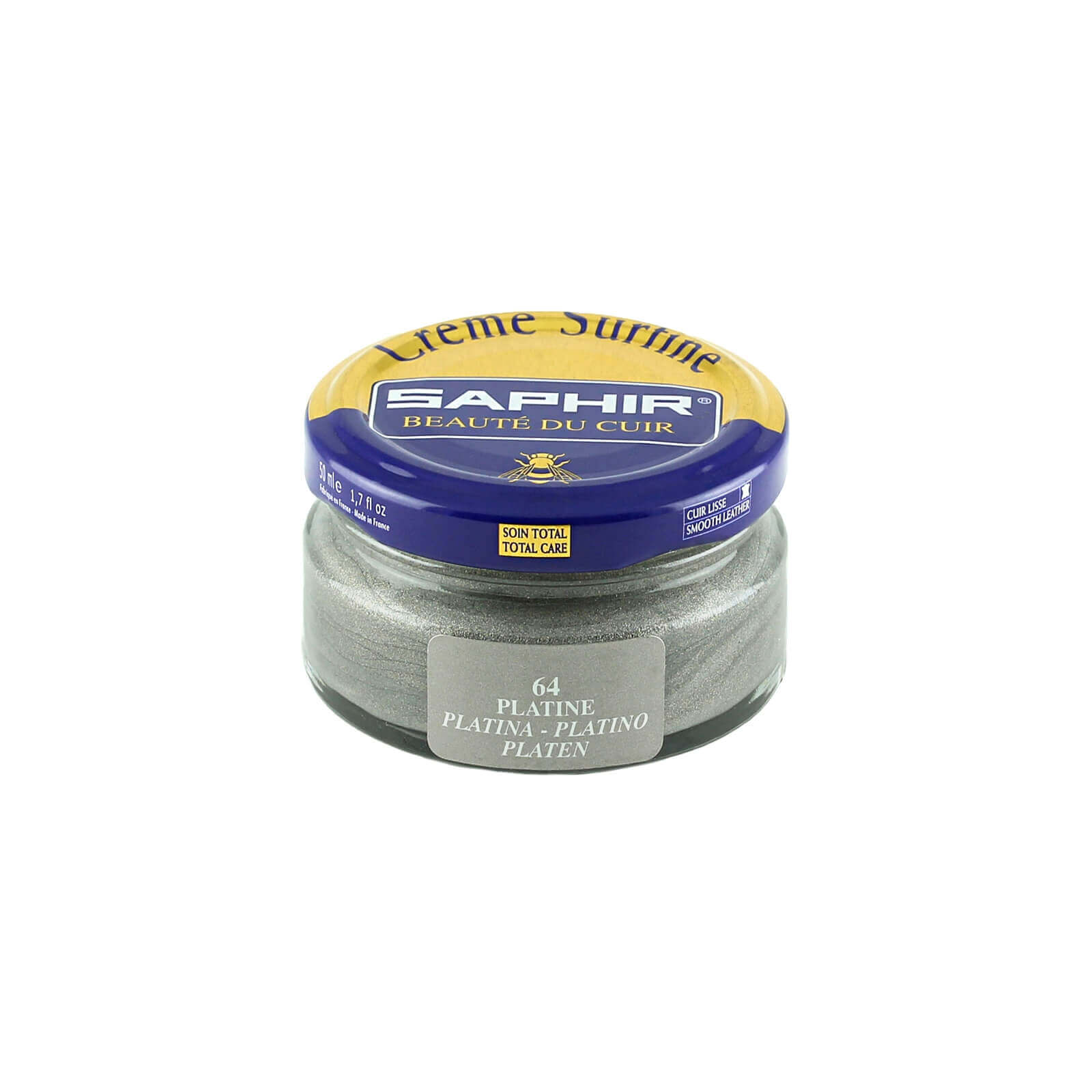 Saphir Superfine Shoe Cream for Platinum-Coloured Leather Shoes