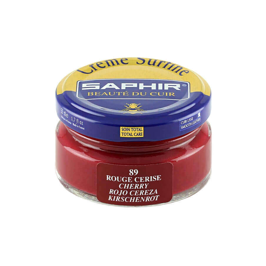 Cirage SAPHIR rouge cerise - Crème Surfine pommadier