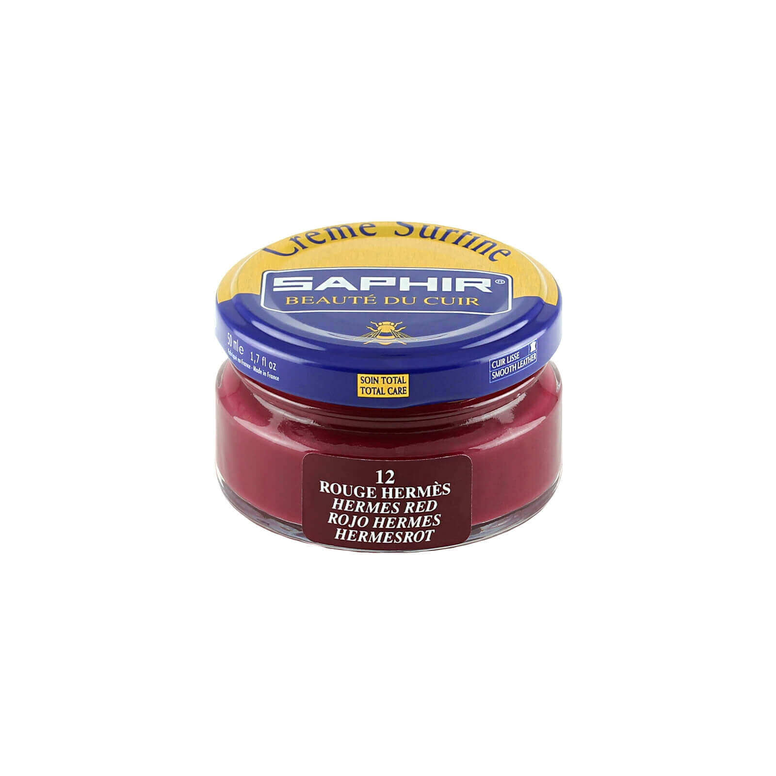Saphir Superfine Shoe Cream for Hermes Red Leather Shoes