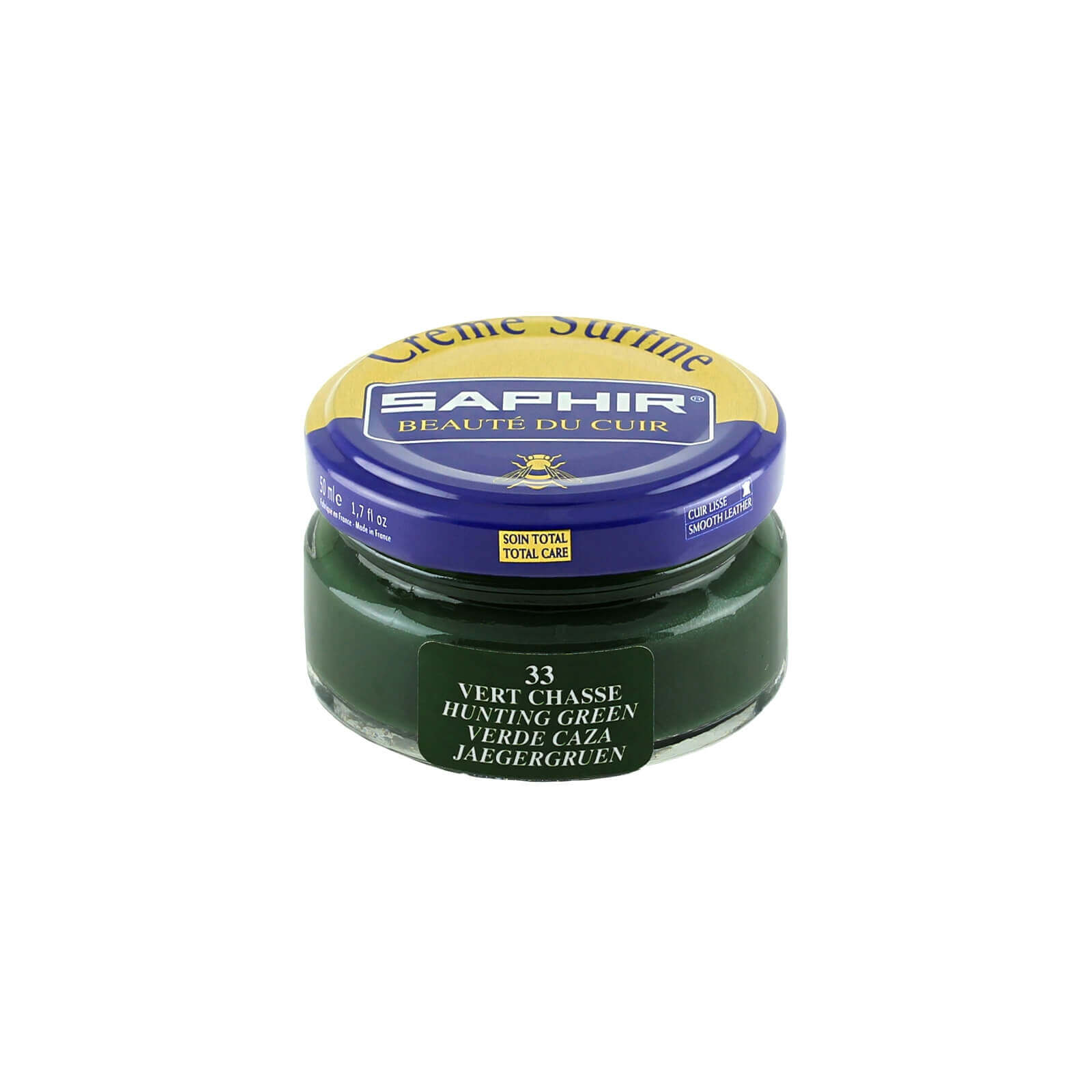 Saphir Superfine Shoe Cream for Forest Green Leather Shoes