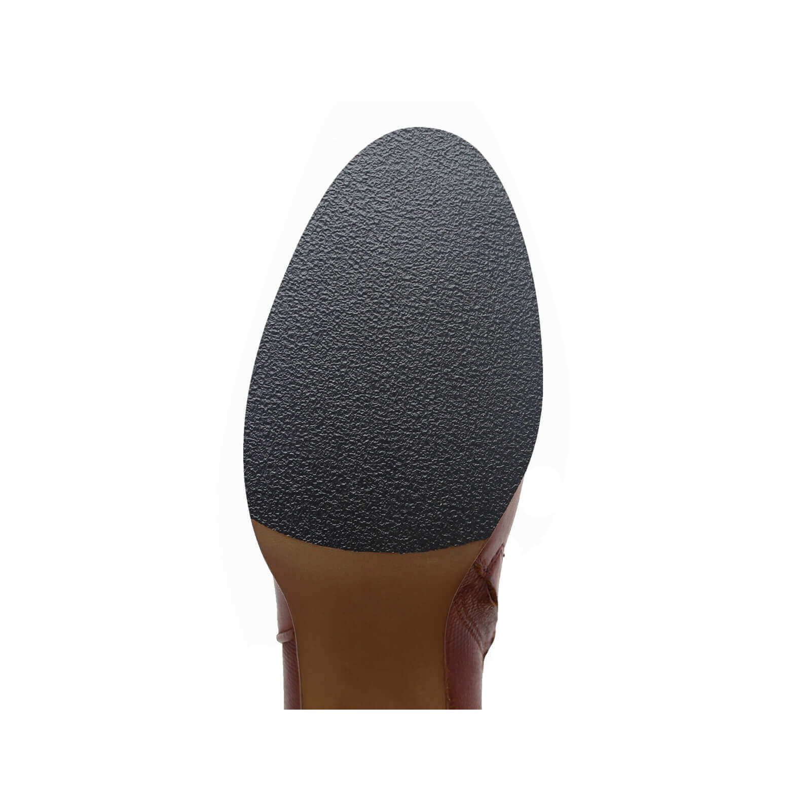 Women's black crepe rubber sole protectors