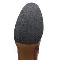 Women's black crepe rubber sole protectors