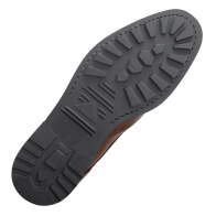 Full shoe resoling: stitched cleated soles