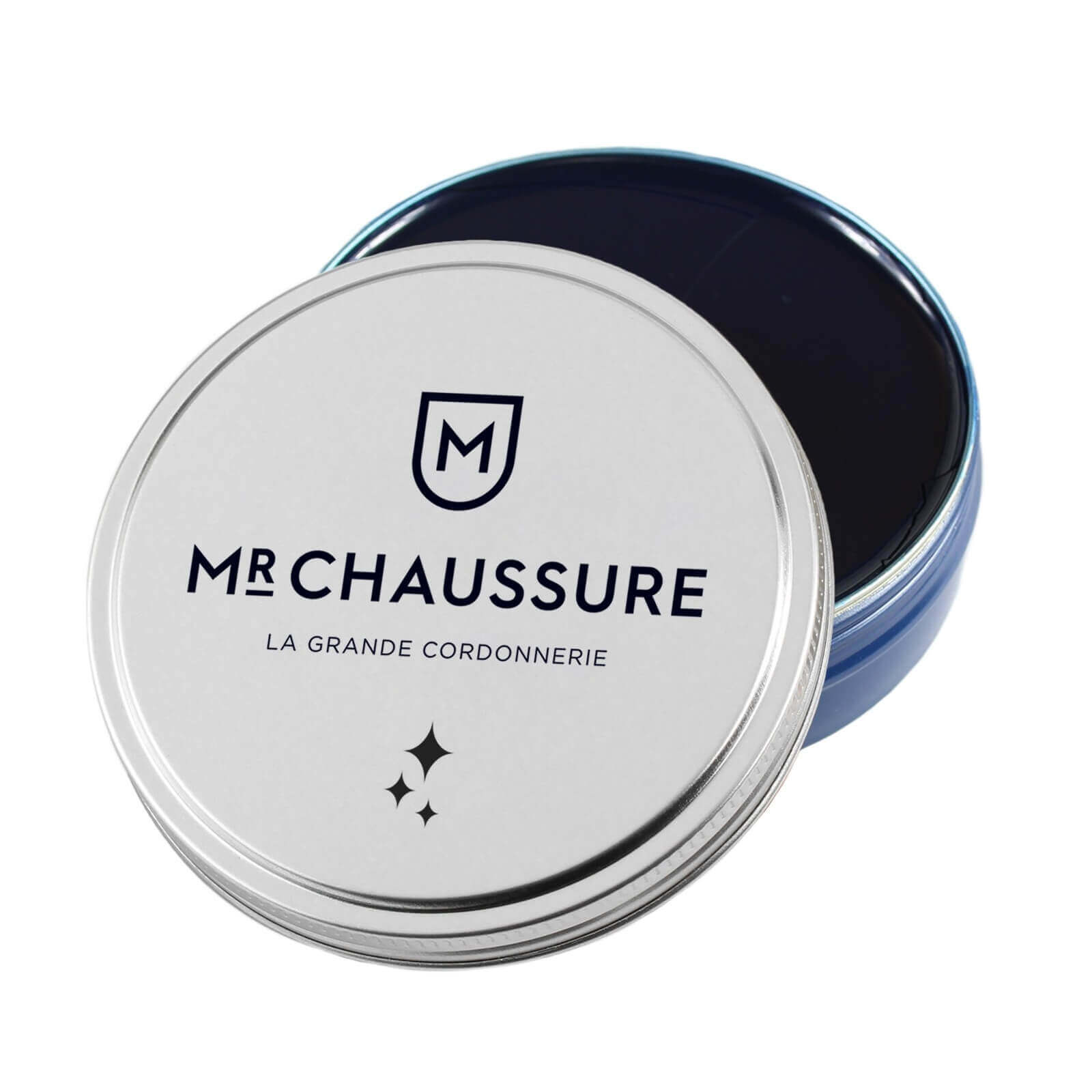 Monsieur Chaussure Navy Blue Shoe Polish for leather shoes