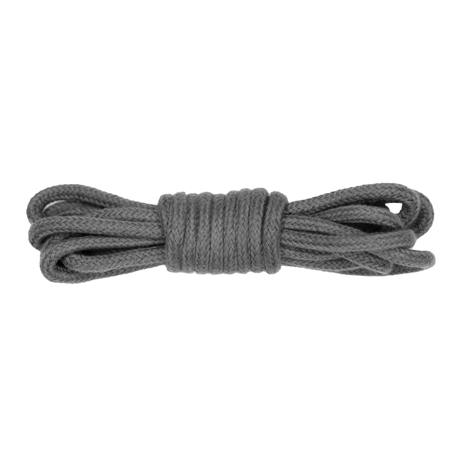 Grey cord laces 100% cotton